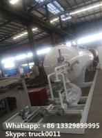 China 20,000L mobile skid-mounted lpg gas refilling station for gas cylinders, 8 metric tons skid-mounted propane plant for sale
