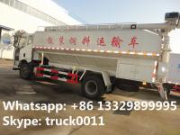 China China leading brand FAW brand LHD 4*2 electronic system discharging animal feed delivery truck for sale for sale