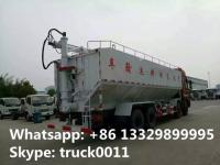 China hot sale dongfeng brand 20tons electronic system discharging bulk feed truck, CLW brand 270hp 40m3 poultry feed truck for sale