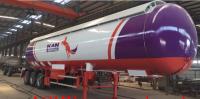 China factory price ASME bulk lpg gas trailer for sale, ASME standard and ASME stamp lpg gas propane tank semitrailer for sale