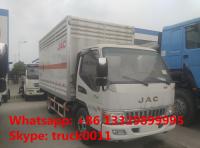 China China CLW factory sale 4*2 JAC 5ton gas cylinders delivery truck, CLW brand JAC LHD 4*2 gas cylinders carrier vehicle for sale