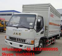 China China CLW factory sale 4*2 JAC 5ton gas cylinders delivery truck, CLW brand JAC LHD 4*2 gas cylinders carrier vehicle for sale