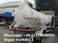 China 2020 hot sale 4*2 HOWO 5000L sewage suction truck, factory direct sale HOWO brand 5cubic meters vacuum suction truck for sale