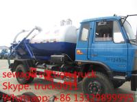 China Economic classical high capacity sewage suction truck, dongfeng brand cheapest price vacuum sewage suction truck for sale