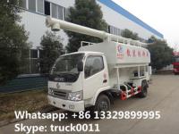 China Dongfeng jinka 8m3 hydraulic discharging poutry feed delivery truck for sale, factory sale 4tons bulk animal feed truck for sale