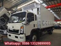 China Lower price and good price RHD 10T HOWO livestock day old chicks transported truck baby chicks van truck for sale for sale