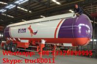 China Chengli brand 3 axles 48700L 26 ton anhydrous ammonia lpg transport trailer with sunshield cover, ammonia tank trailer for sale