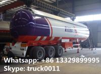 China Chengli brand 3 axles 48700L 26 ton anhydrous ammonia lpg transport trailer with sunshield cover, ammonia tank trailer for sale