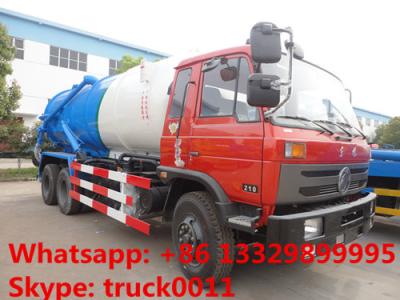 China Dongfeng 6*4 LHD/RHD Cummins 210hp diesel 16m3 vacuum sewage suction truck for sale, dongfeng brand sludge tank truck for sale