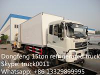 China dongfeng tianjin 4*2 LHD Cummins 170hp/190hp diesel refrigerated truck for sale, hot sale dongfeng cold room truck for sale