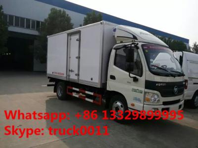 China Foton Aumark 4*2 3-5tons refrigeration van truck for sale, best quality 5tons Foton brand cold room truck for sale for sale