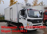 China Foton Aumark 4*2 3-5tons refrigeration van truck for sale, best quality 5tons Foton brand cold room truck for sale for sale