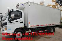 China Foton Aumark 4*2 3-5tons refrigeration van truck for sale, best quality 5tons Foton brand cold room truck for sale for sale
