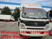 China Foton Aumark 4*2 3-5tons refrigeration van truck for sale, best quality 5tons Foton brand cold room truck for sale for sale