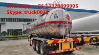 China hot sale good quality 28mt 3 axles methyl chloride transport lpg semi-trailer, 35,000Lbulk lpg gas trailer for sale