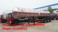 China hot sale good quality 28mt 3 axles methyl chloride transport lpg semi-trailer, 35,000Lbulk lpg gas trailer for sale