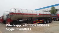 China hot sale good quality 28mt 3 axles methyl chloride transport lpg semi-trailer, 35,000Lbulk lpg gas trailer for sale
