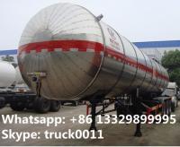 China hot sale good quality 28mt 3 axles methyl chloride transport lpg semi-trailer, 35,000Lbulk lpg gas trailer for sale