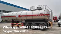 China hot sale good quality 28mt 3 axles methyl chloride transport lpg semi-trailer, 35,000Lbulk lpg gas trailer for sale