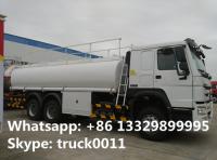 China SINO TRUK HOWO 25,000L oil tank truck for sale, cheapest price 25m3 336hp diesel dispensing truck for sale for sale