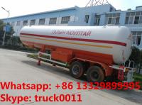 China Double BPW/FUWA axles lpg road tanker trailer,  40.5cbm Propane tanker trailer 17ton lpg Road tanker for sale