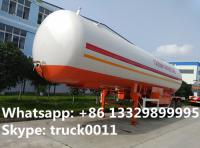 China Double BPW/FUWA axles lpg road tanker trailer,  40.5cbm Propane tanker trailer 17ton lpg Road tanker for sale