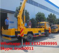 China hot sale dongfeng 153 190hp 18m-22m aerial working platform truck, dongfeng RHD 4*2 20m high altitude operation truck for sale