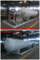 China CLW brand 10MT mobile skid lpg gas refilling station, ASME standard 10MT skid mounted propane gas plant for gas cylinder for sale