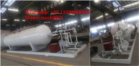 China CLW brand 10MT mobile skid lpg gas refilling station, ASME standard 10MT skid mounted propane gas plant for gas cylinder for sale