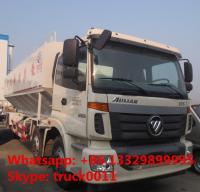 China FOTON Auman 6*2 30m2 farm-oriented feed delivery truck for sale, electronic discharging 15tons bulk feed transport truck for sale