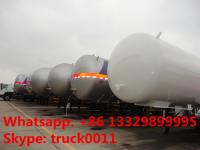 China factory price 59.52m3 lpg gas propane tanker trailer for sale, hot sale 59520L bulk cooking gas transported tank trailer for sale