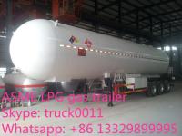 China Tanker vessel 57.1cbm semi trailer asme propene proplene tanker trailer 3 axle lpg semi trailer for sale for sale