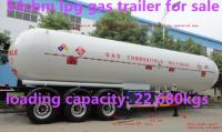 China ASME standard road transported lpg gas tank trailer for sale, hot sale CLW brand 54m3 bulk propane gas tank trailer for sale