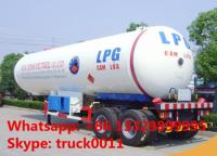 China CLW brand double BPW axles 40.5cubic road transported lpg gas tank for sale, 17tons lpg gas tank trailer for sale for sale