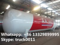 China factory sale 120,000L 50ton lpg gas storage propane tanker, hot sale bullet type bulk surface lpg gas storage tanker for sale