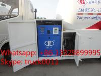 China CLW brand 5m3 mini lpg tank trucks with refilling system, 2tons mini CLW cooking gas dispensing truck for gas cylinders for sale