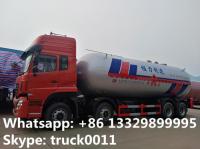 China Dongfeng Tianlong 8*4 35CBM LPG gas tank delivery truck, CLW brand bulk lpg gas propane delivery truck for sale for sale