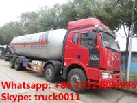 China FAW brand 8*4 LHD 35.5m3 LPG tank truck for sale, hot sale best price FAW brand 35500L bulk propane gas tank truck for sale