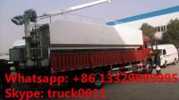 China 37m3 bulk feed tank mounted on cargo truck for sale, best price CLW poultry animal feed tank mounted on cargo truck for sale