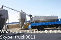 China best price animal feed tank mounted on cargo truck for sale, factory direct sale farm-oriented feed pellet tank truck for sale
