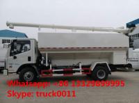 China Euro 3 dongfeng 120hp 4ton-5ton poultry feed delivery truck for sale, best price hydraulic 12m3 feed truck for sale for sale