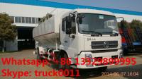 China dongfeng Tianjin 22cbm poultry feed pellet truck and animal feed delivery truck for sale. 10metric tons feed tank truck for sale