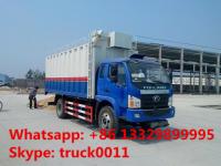 China 18cubic meters bulk grains farm delivery truck for sale, best price bulk grains self-sucking discharging van truck for sale
