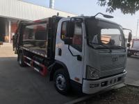 China bottom price FAW Brand 8cbm compacted garbage truck for sale cheaper refuse compacted wastes collecting truck for sale for sale