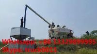 China dongfeng 190hp 10ton electronic/hydraulic discharging animal feed deliery truck for sale, farm-oriented fish feed truck for sale