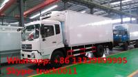 China dongfeng tianjin 4*2 LHD15ton cold room truck for sale, best price 190hp diesel 15tons refrigerated van truck for sale for sale