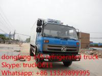 China hot sale dongfeng 153 cummins 190hp 10ton-15ton cold room truck, dongfeng 15tons freezer van truck for frozen seafood for sale