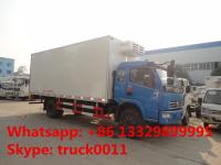 China dongfeng 4*4 120hp 4tons refrigerator truck for sale, best price CLW brand dongfeng 120hp chaochai 4tons cold room truck for sale