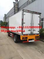 China CNHTC HOWO 4*2 5tons frozen food transportation truck for sale, best price HOWO Light duty 3tons-5tons cold room truck for sale