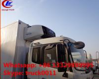 China 15tons refrigerator van truck with US Brand Carrier freezer for sale, 10-15tons cold room truck for frozen seafood for sale